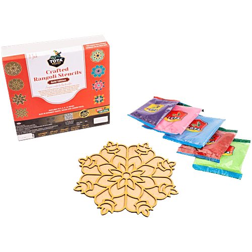 Buy Tota Readymade MDF Stencil - Assorted Design Online at Best Price ...