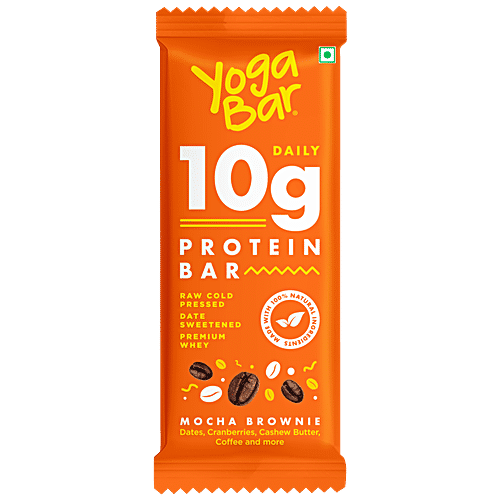 Buy Yoga Bar 10 g Protein Bars - Mocha Brownie, Gluten-Free, Raw Cold ...