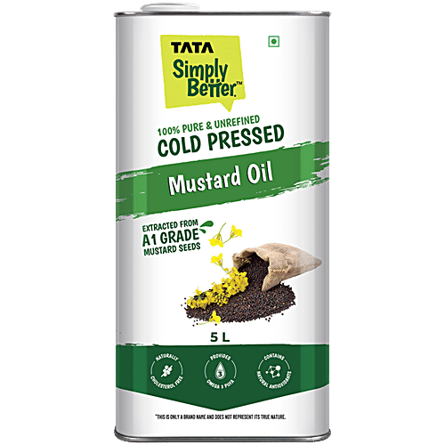 Buy Tata Simply Better Pure & Unrefined Cold Pressed Mustard Oil ...