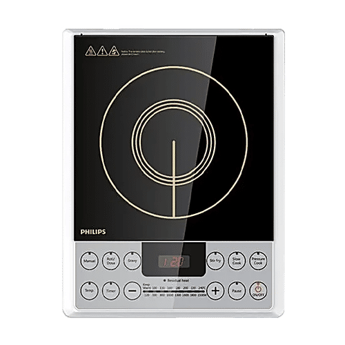 Buy Philips India Daily Collection 2100W Induction Cooktop with 8 Power ...