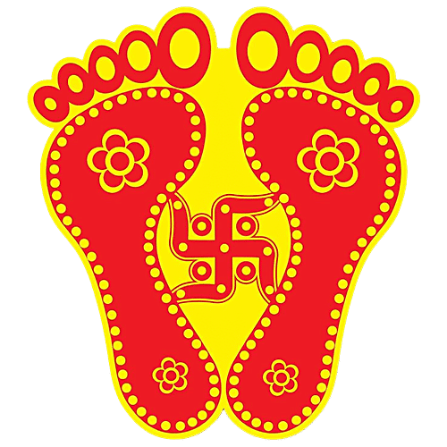 Buy CS Lakshmi Charan Foot Mark - For Diwali Online at Best Price of Rs ...