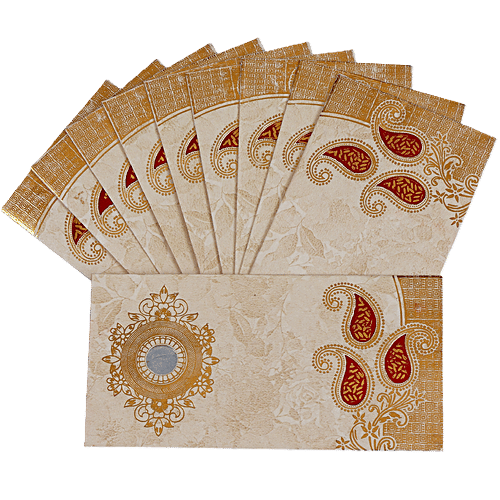 Buy Pearlfiesta Shagun Envelopes - Cutting Coin Tri Ambi, Assorted ...