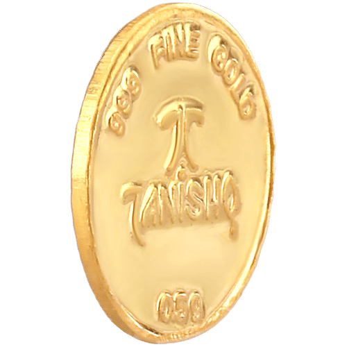 Buy Tanishq 24 Karat Gold Coin With Goddess Lakshmi Motif Online at ...