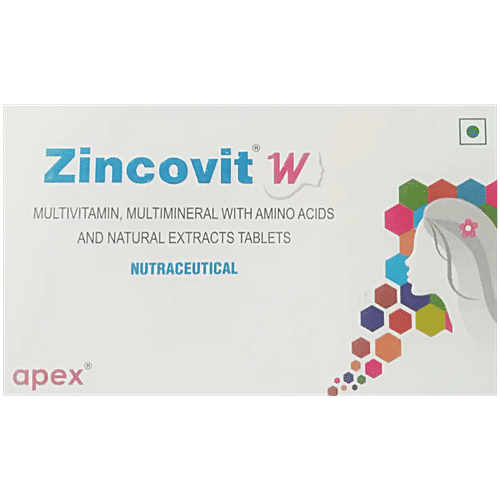 Buy Zincovit W Multivitamin, Multimineral With Amino Acids & Natural ...