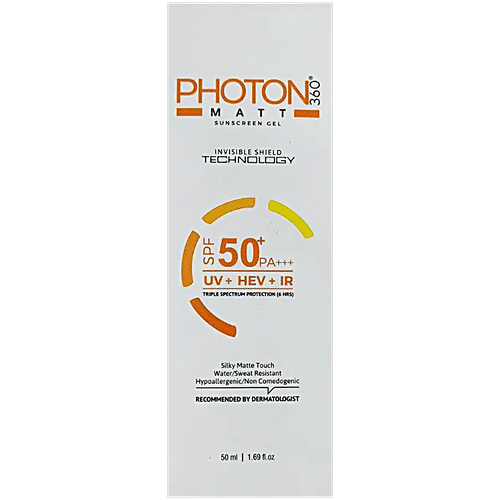 Buy Photon 360 Matt Sunscreen Gel SPF 50+ PA+++ Online at Best Price of ...