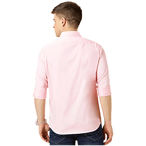 Buy Thomas Scott Peach Slim Fit Shirt Online at Best Price of Rs 2659 ...