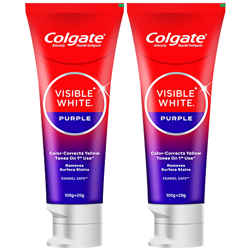 Buy Colgate Visible White Purple Toothpaste Online at Best Price of Rs ...