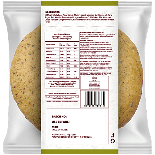 Buy The Health Factory Zero Maida Kulcha Bread Online at Best Price of ...