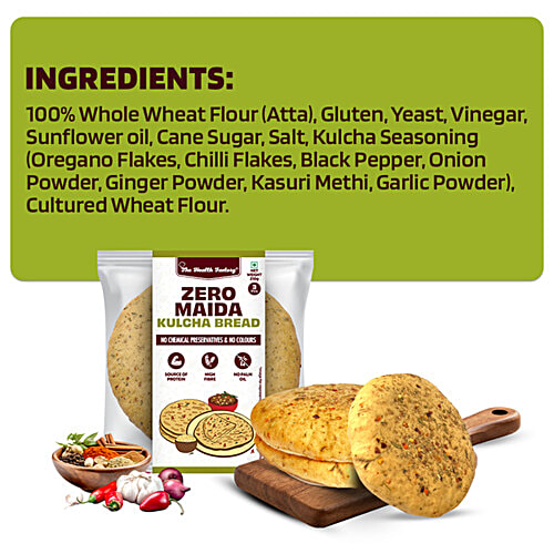 Buy The Health Factory Zero Maida Kulcha Bread Online at Best Price of ...
