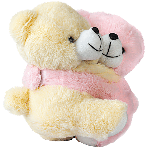 Buy Dimpy Stuff Couple Teddy Bear - Pink, Butter Online at Best Price ...