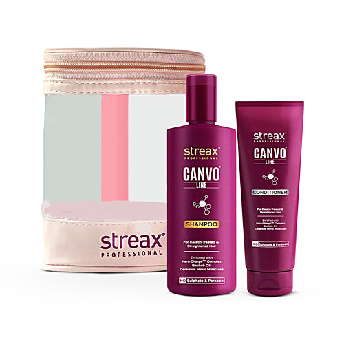 Buy Streax Canvo Line Shampoo + Conditioner For Keratin Treated ...