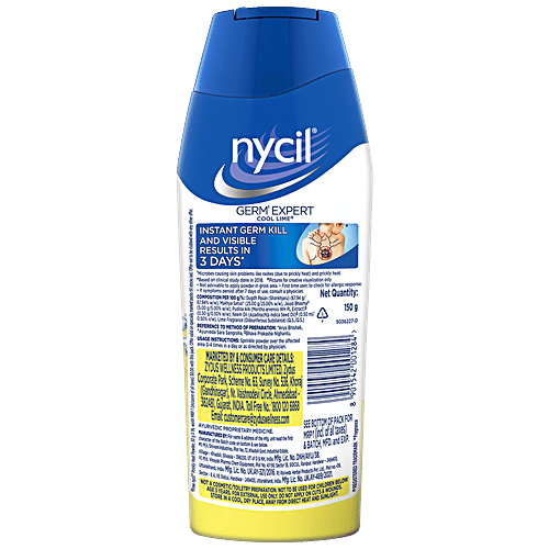 Buy Nycil Prickly Heat Powder - Cool Lime Online at Best Price of Rs ...