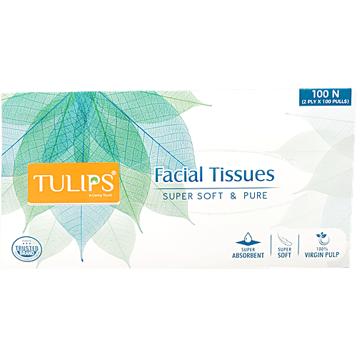 Buy Tulips Facial Tissues 2Ply Online at Best Price of Rs 85 - bigbasket