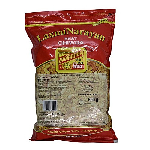 Buy Lakshmi Narayan Namkeen Poha Chiwda 500 Gm Online at the Best Price ...