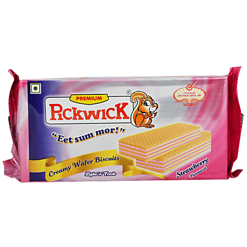 Buy Pickwick Wafer Biscuit Straberry Flavour 75 Gm Pouch Online at the ...