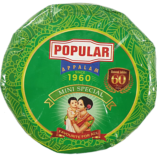 Buy Popular Appalam Mini Special 70 Gm Pouch Online at the Best Price ...