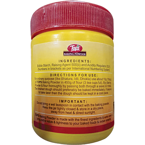 Buy Tops Baking Powder 400 Gm Jar Online at the Best Price of Rs 80 ...