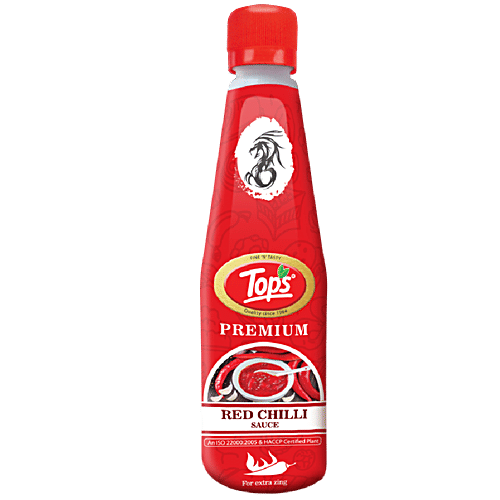 Buy Tops Sauce Red Chilli 650 Gm Bottle Online at the Best Price of Rs ...
