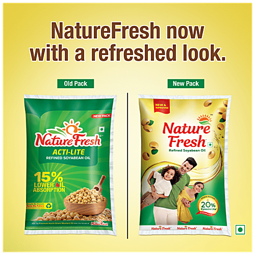 Buy Nature Fresh Soyabean Oil Acti Lite Refined 1 Ltr Pouch Online at ...