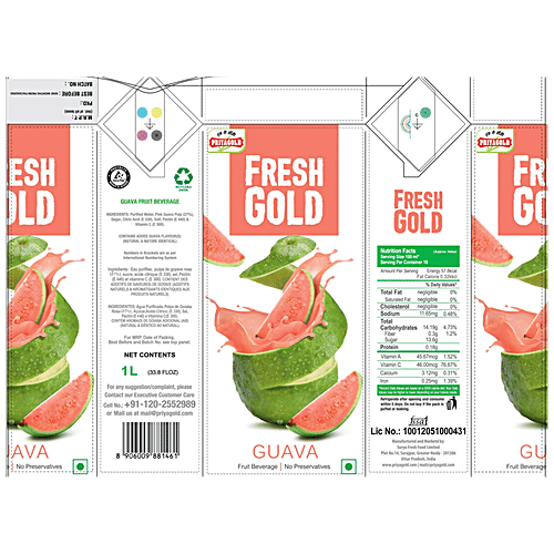 Buy Freshgold Juice Guava 1 L Carton Online at the Best Price of Rs 110 ...
