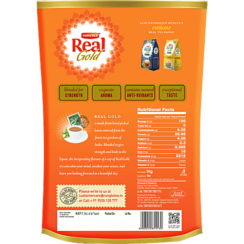 Buy Real Gold Tea Assam Blend 1 Kg Pouch Online at the Best Price of Rs ...