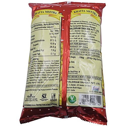 Buy Haldirams Namkeen Khatta Meetha Del 200 Gm Pouch Online at the Best ...
