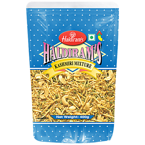 Buy Haldirams Namkeen Kashmiri Mixture Del 400 Gm Pouch Online at the Best Price of Rs 168 ...