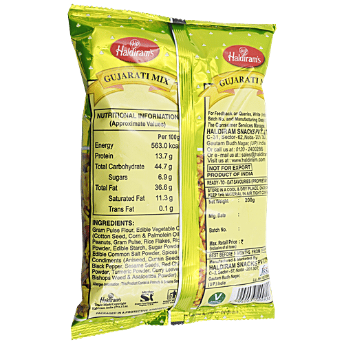 Buy Haldirams Namkeen Gujrati Mixture Del 200 Gm Pouch Online at the Best Price of Rs 50 - bigbasket