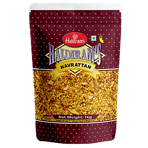 Buy Haldirams Namkeen Navrattan Del 1 Kg Pouch Online at the Best Price of Rs 245 - bigbasket