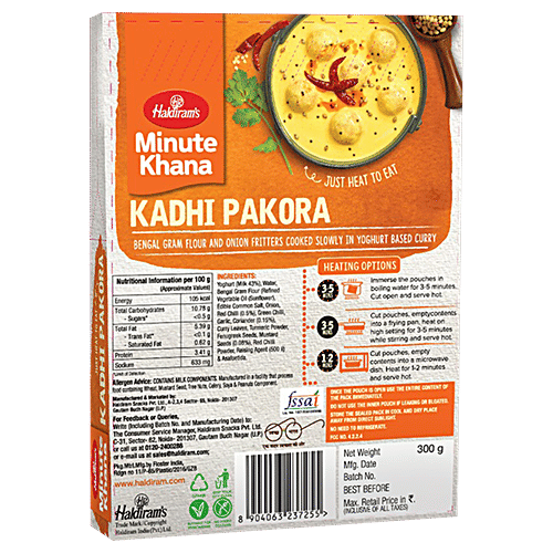 Buy Haldirams Ready To Eat Kadhi Pakoda Del 300 Gm Carton Online at the ...