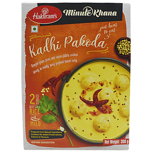 Buy Haldirams Ready To Eat Kadhi Pakoda Del 300 Gm Carton Online at the ...