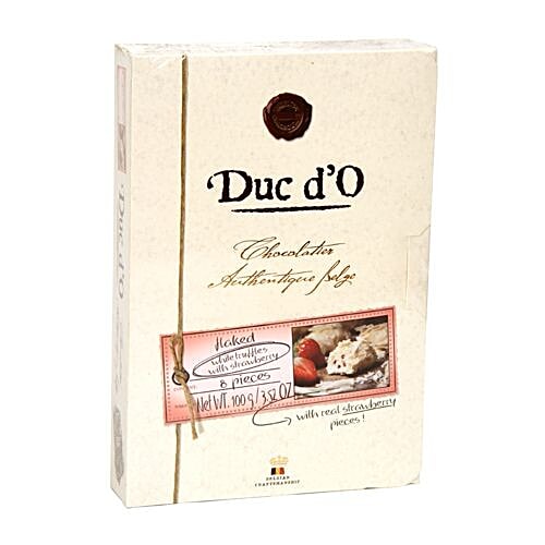 Buy Duc d'O Truffles - White W Strawberry 100 gm Carton Online at Best ...
