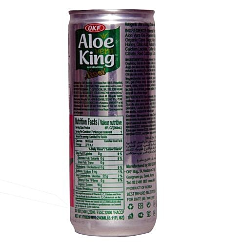 Buy Okf Natural Fruit Drink Aloe Vera King Peach 240 Ml Can Online at ... Buy Okf Natural Fruit Drink Aloe Vera King Peach 240 Ml Can Online at ...