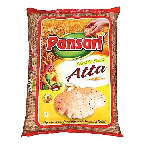 Buy Pansari Chakki Fresh Atta 10 Kg Bag Online at the Best Price of Rs ...