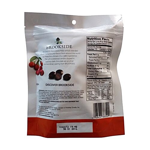 Buy Brookside Dark Chocolate -Goji & Raspberry Flavor Online at Best ...