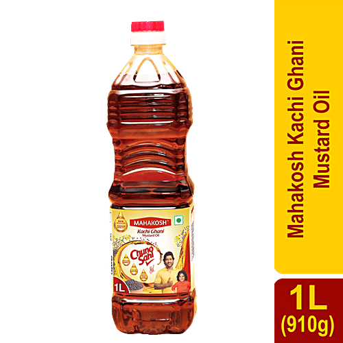Buy Mahakosh Kachi Ghani Mustard Oil 1 Ltr Can Online at the Best Price ...