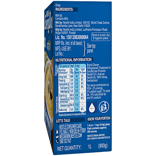 Buy Nestle Everyday Ghee 1 Ltr Carton Online at the Best Price - bigbasket