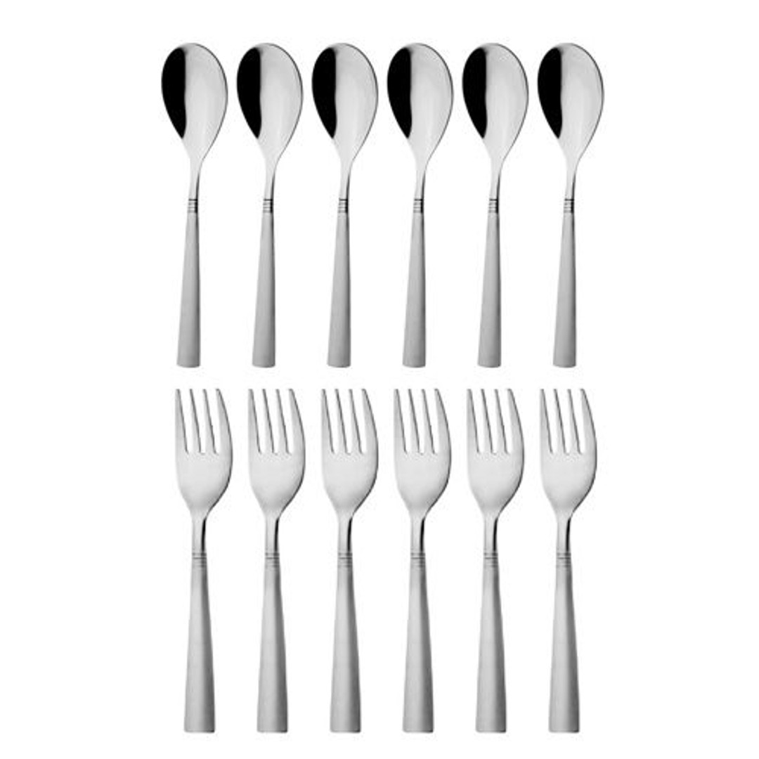 Buy MOSAIC Tea Spoon + Tea Fork - Alfa Online at Best Price of Rs null ...