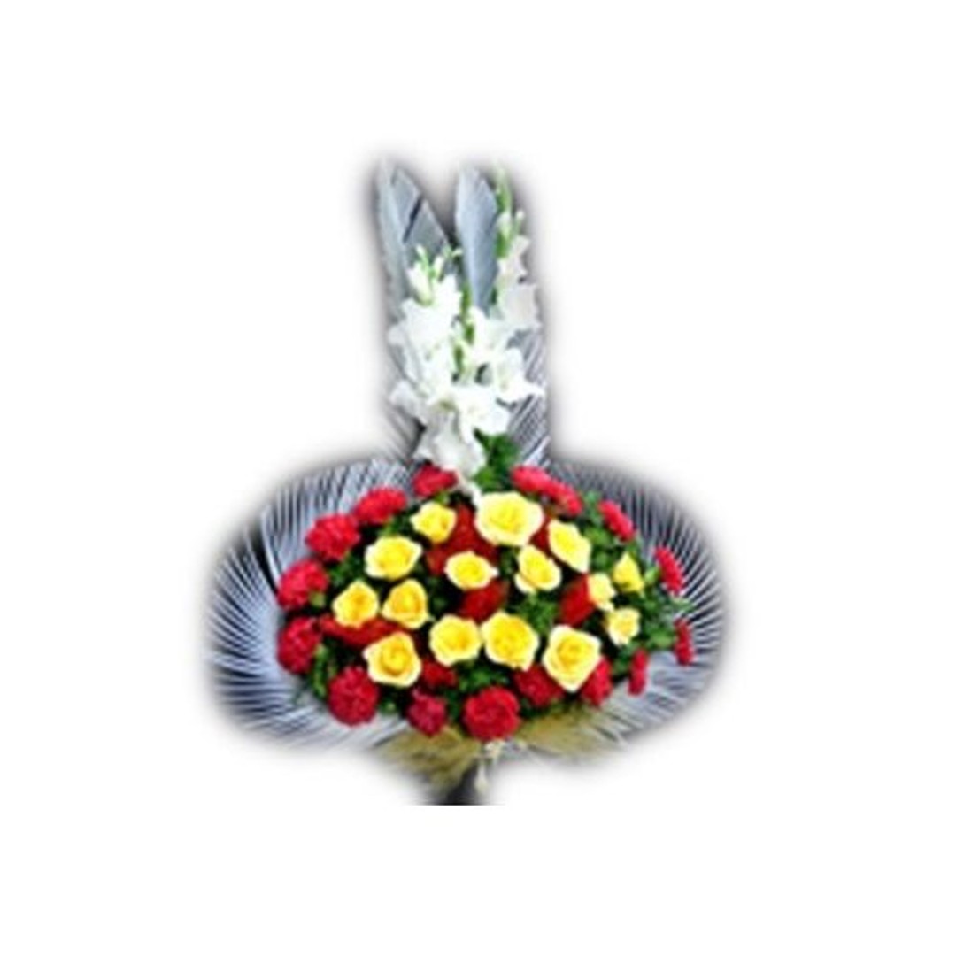 Buy Blooms Bouquets Flower Bouquet Glad Rose Basket 1 Pc Online at the ...