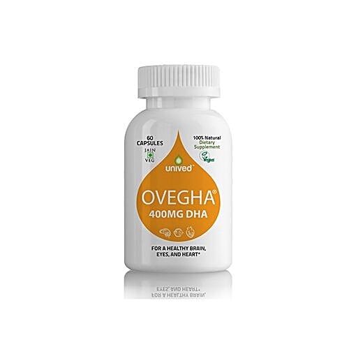 Buy Unived Ovegha Dha Max Vegan Omega 3 Dha 400Mg Dha 60 Veg Caps 62 Gm ...
