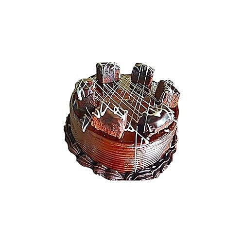 Buy Aaron Bake N Brew Fresh Cake Goey Choclate Brownie 500 Gm Online at ...