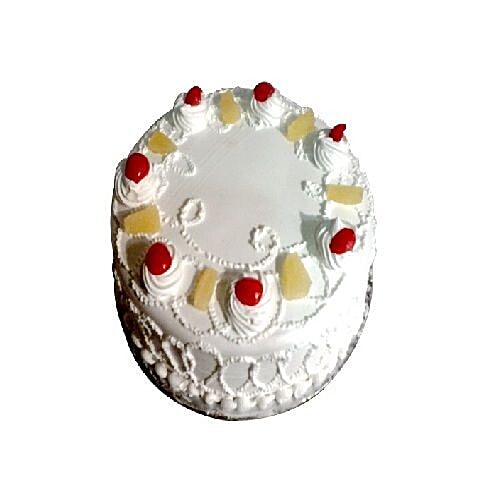 Buy Mini Samrat Bakery Fresh Cakes Pineapple 1 Kg Online at the Best ...