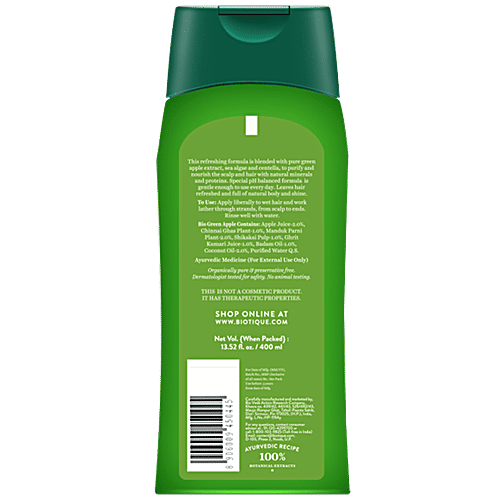 Buy Biotique Organic Bio Green Apple Shampoo Conditioner 400 Ml Online ...
