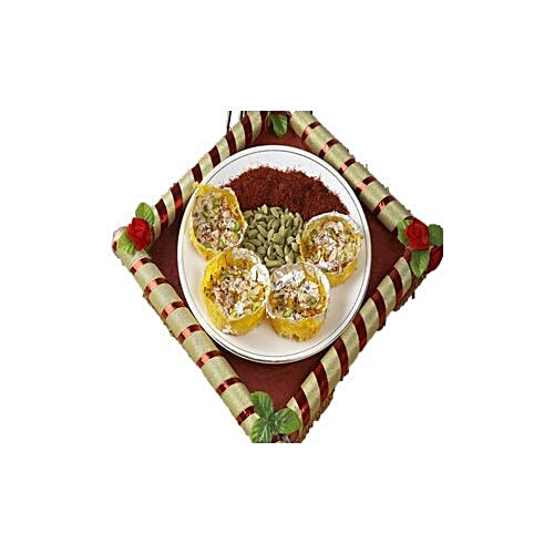 Buy Jayhind Sweet Mini Ghevar 1 Kg Box Online at the Best Price of Rs ...