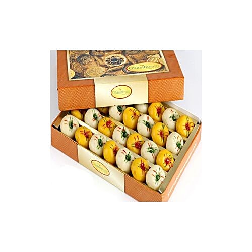 Buy Ghasitaram Sweets Sweets Mawa Peda Box 1000 Gm Online at the Best ...