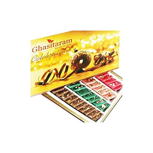 Buy Ghasitaram Sweets Sweets Exotic Assorted Katlis Box 600 Gm Online ...