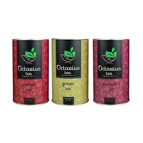 Buy Octavius Octavius (Assam, Green Darjeeling) Whole Tea Leaf In ...