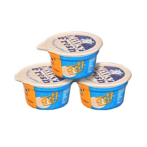 Buy Milky Fresh Dahi / Curd (Small Cups) Online at Best Price of Rs ...
