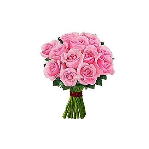Buy Blooms & Bouquets Bouquet - 25 Pink Roses Online at Best Price of ...