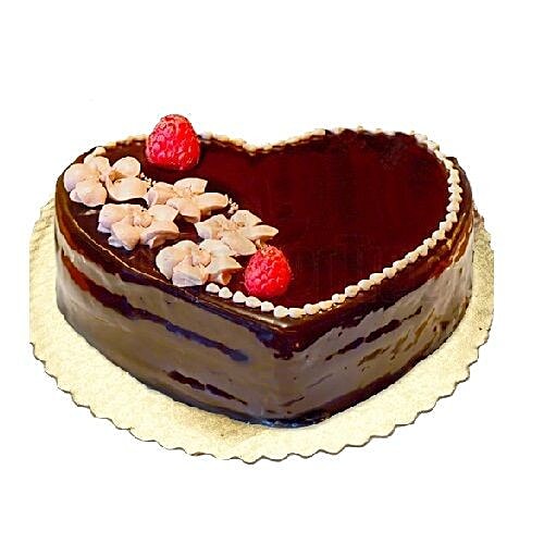 Buy Wicked Carvings Fresh Cake - Heart Shape Chocolate Online at Best ...